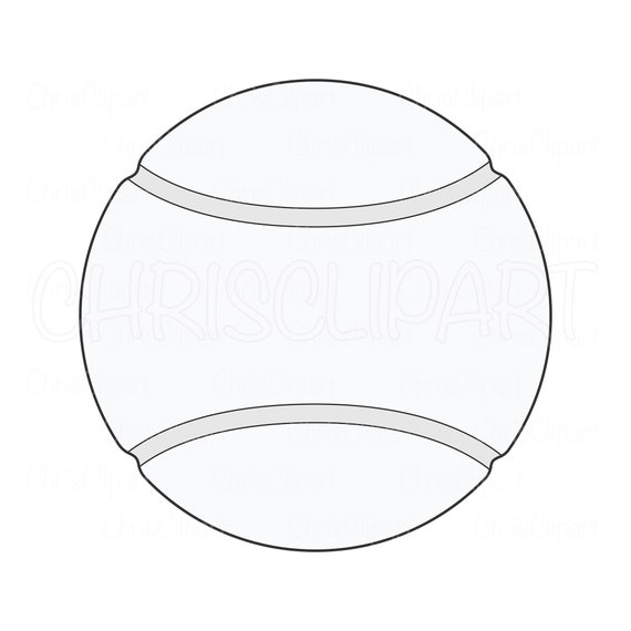 Tennis Ball Outline Clipart