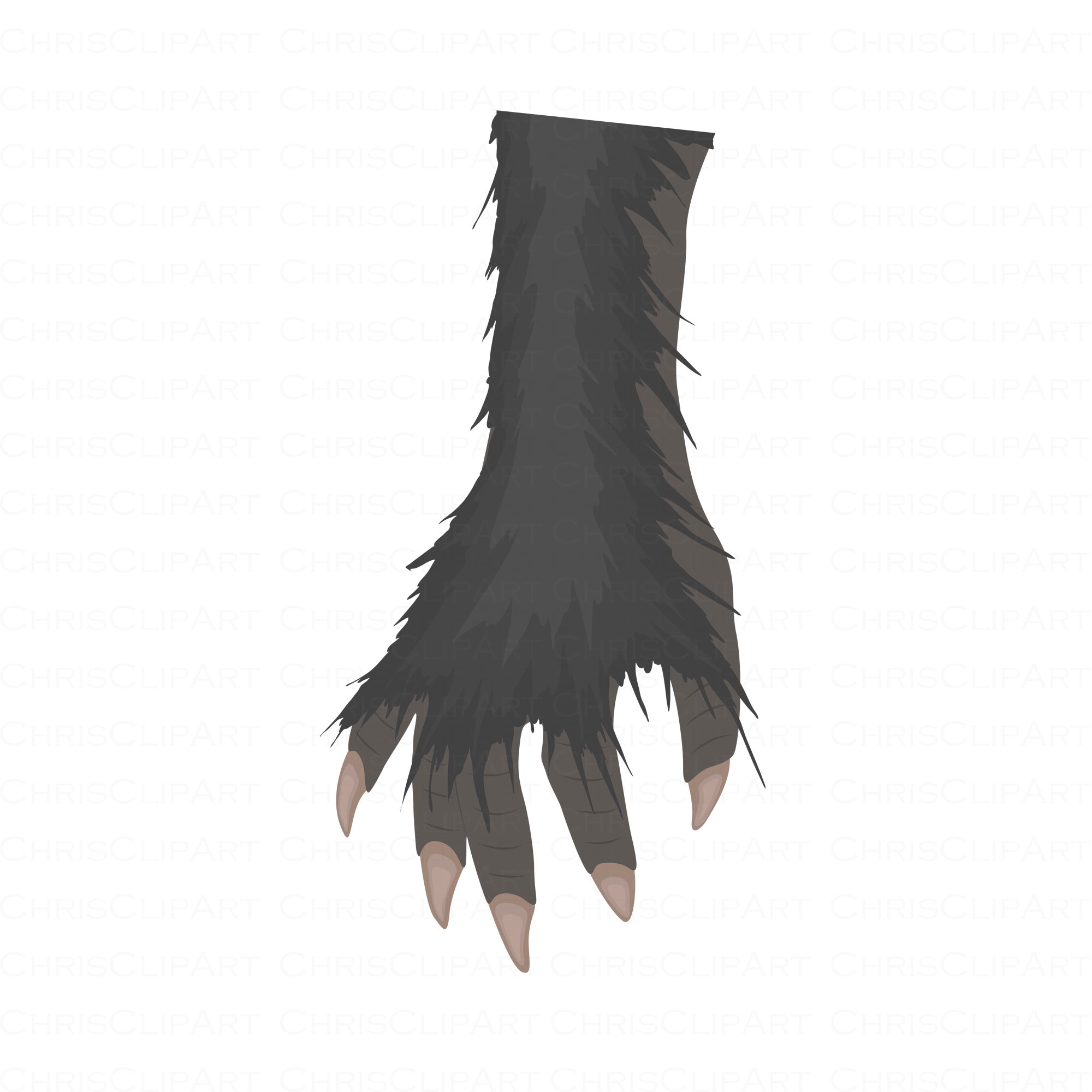 Wolf Claw Clipart