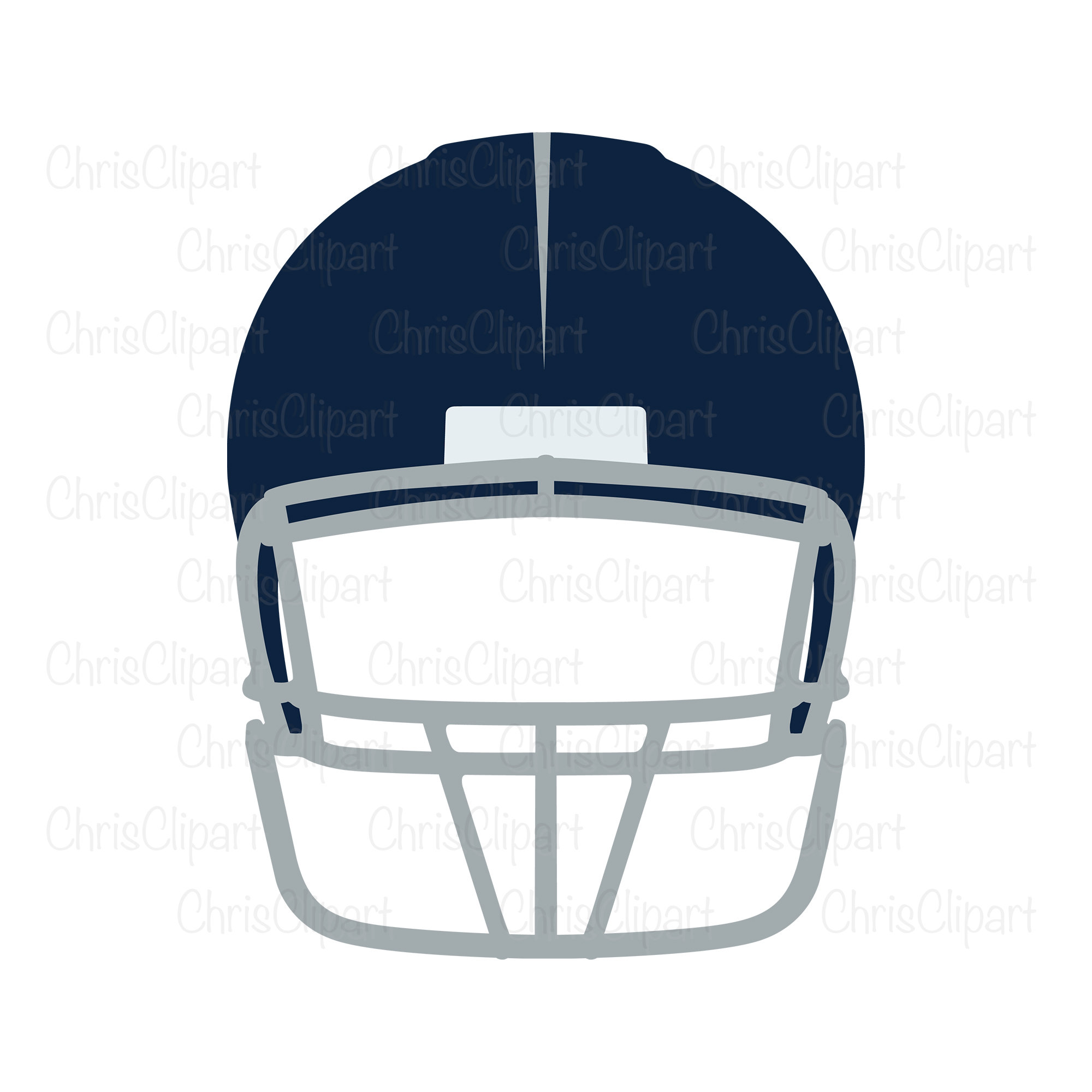 Blue Football Helmet Clip Art