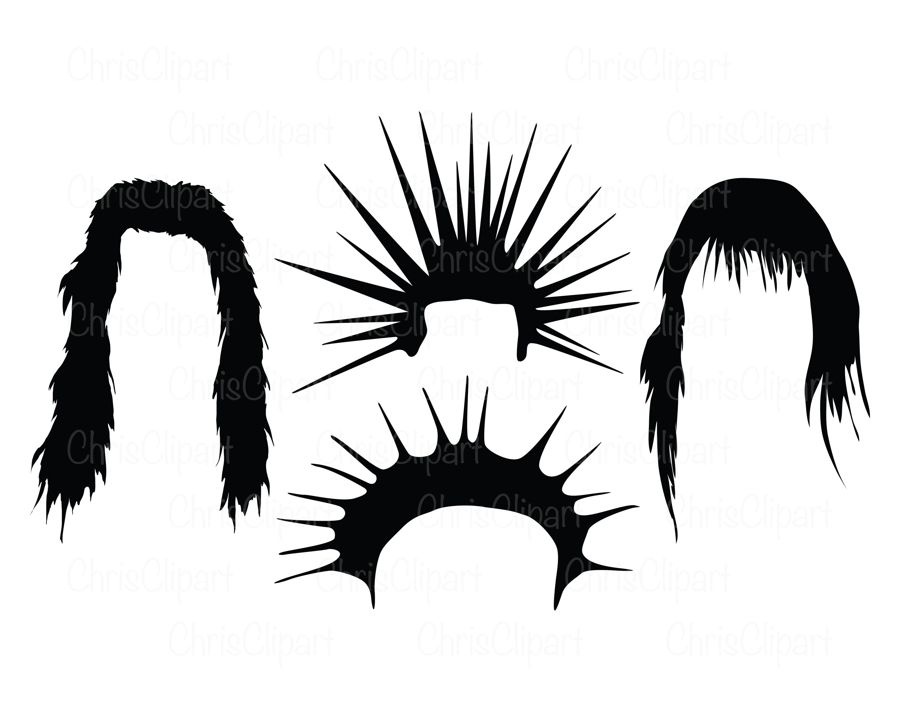 HAIR SVG Hair clipart hair svg files hairstyles svg hair - Etsy España