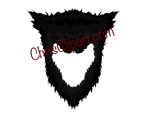 WEREWOLF MASK SVG Werewolf Beard Png Werewolf Svg Wolfman - Etsy