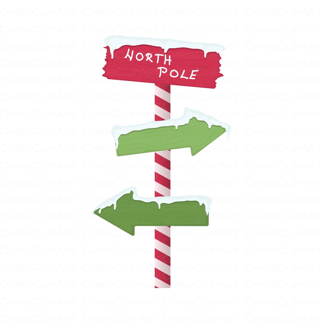 North Pole Sign Svg Santa's Workshop Sign Svg Clipart - Etsy UK