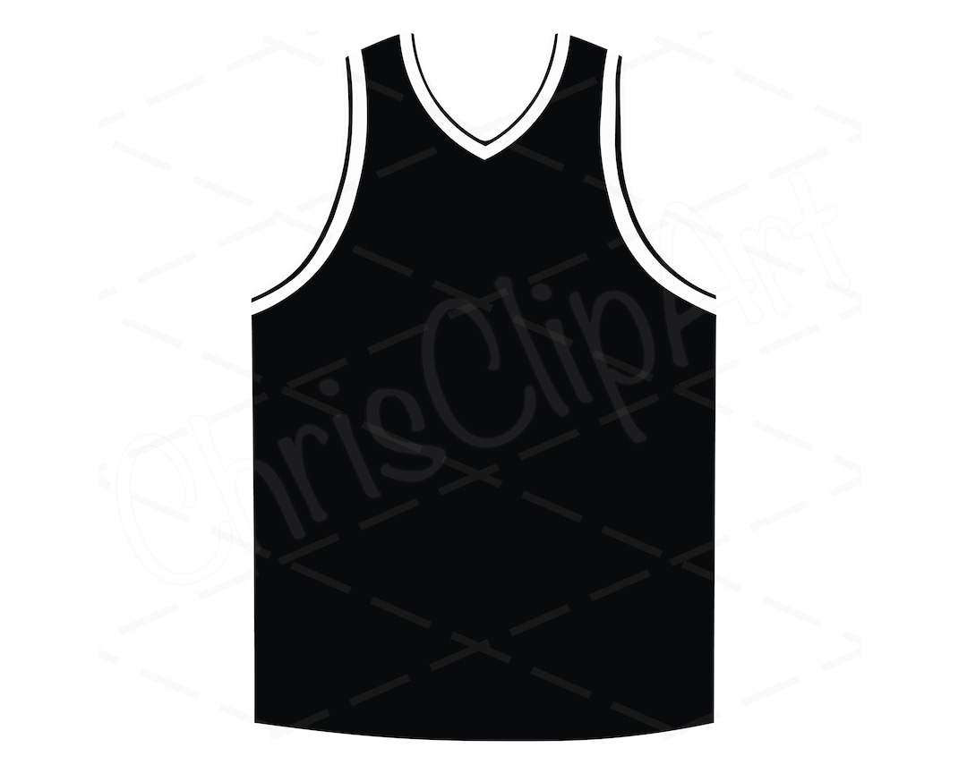 Black Basketball Jersey SVG PNG JPG - Basketball Jersey Sublimation ...
