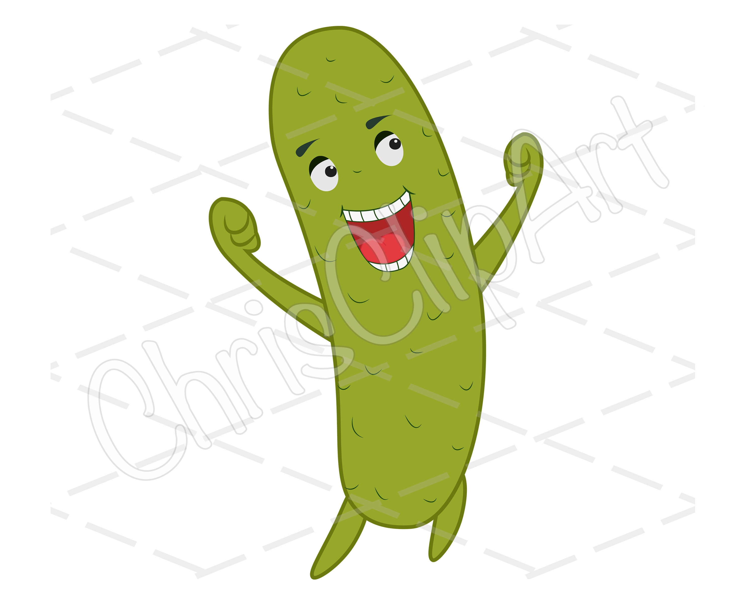 Happy Pickle Clipart