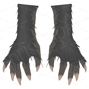 Werewolf Claws SVG PNG JPG Werewolf Claws Clipart Wolfman - Etsy