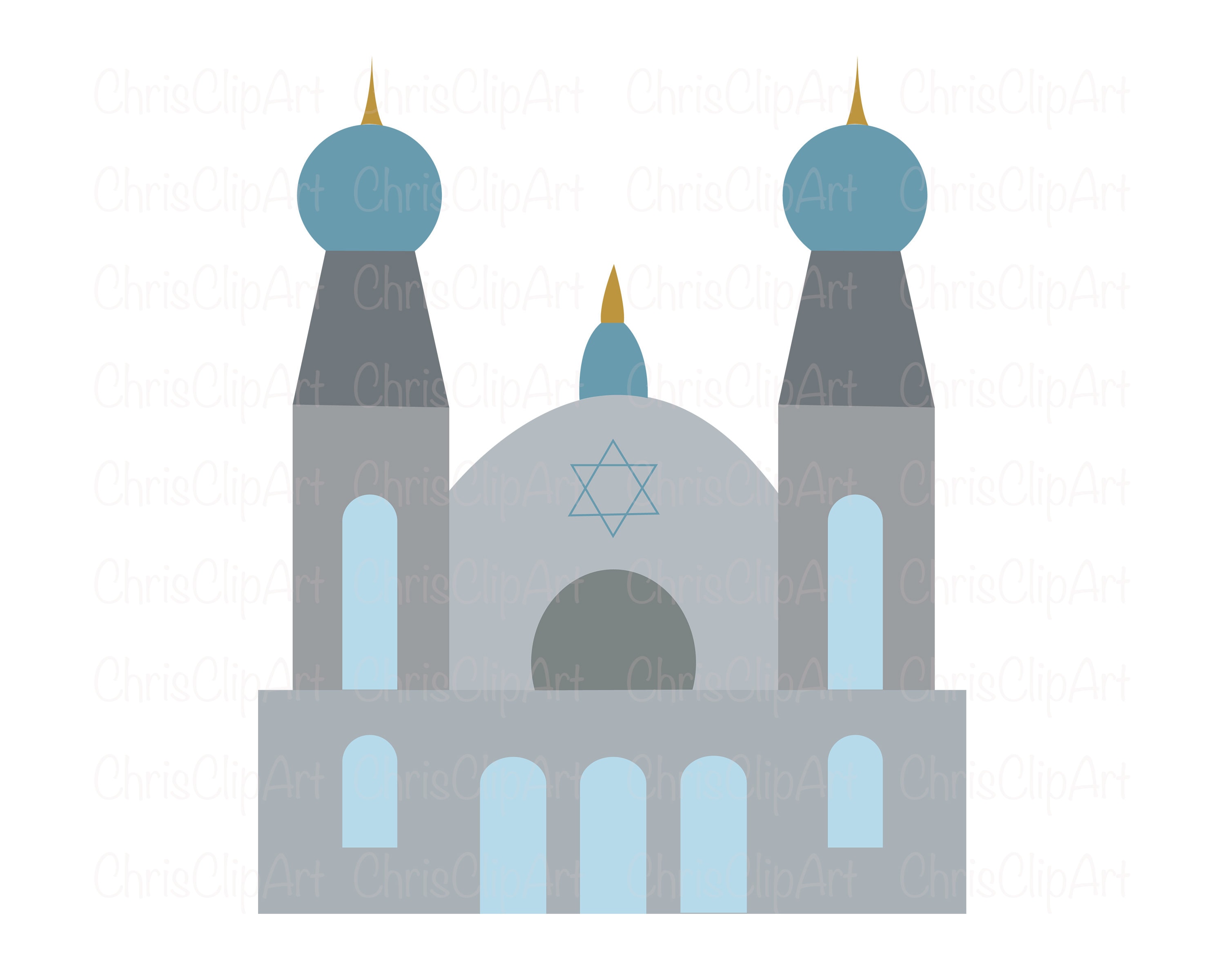 Cathedral Story Characters Clipart