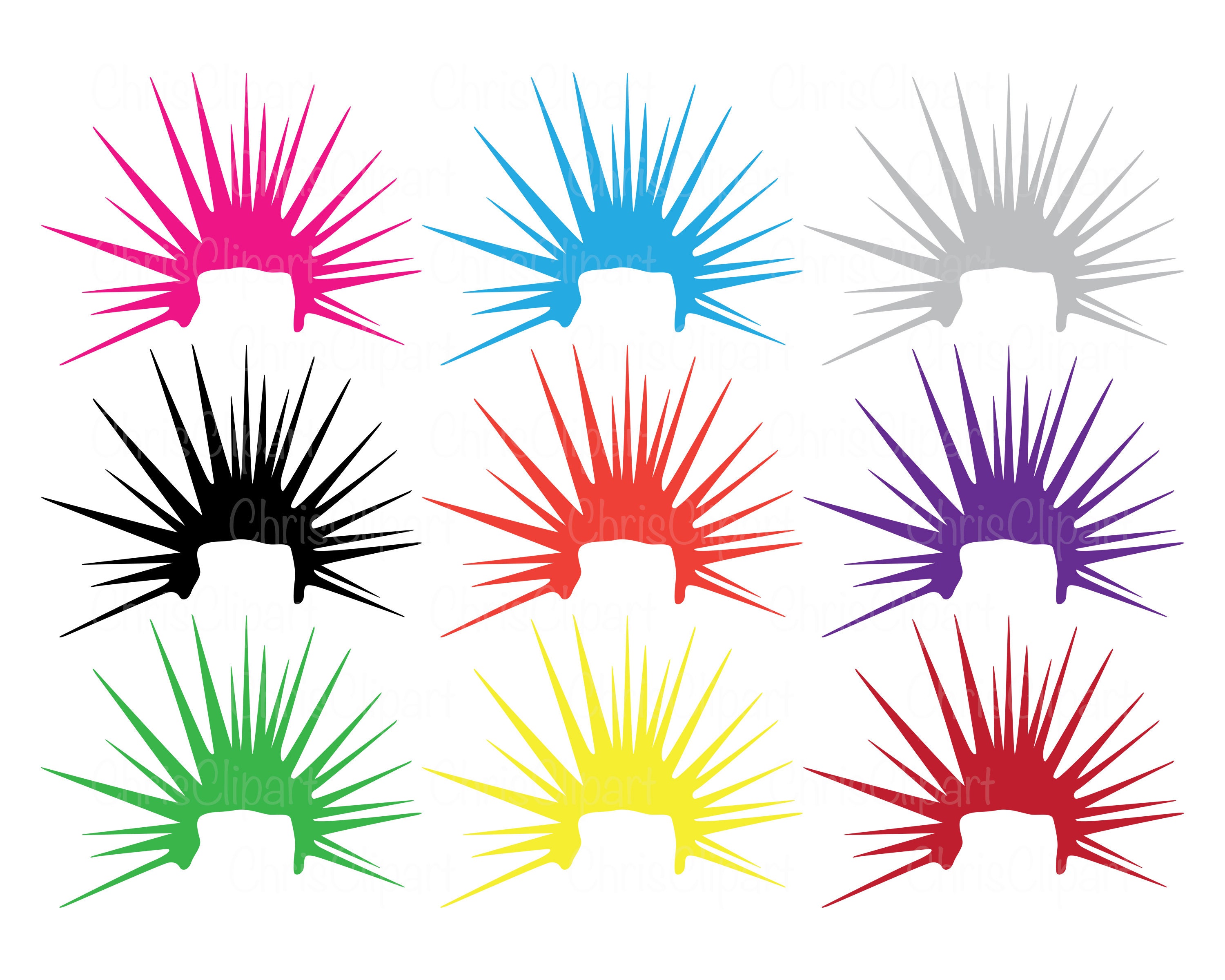 Spiky Hair Clipart