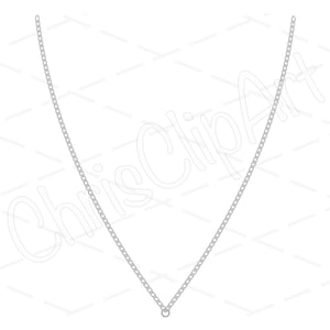 Necklace SVG PNG JPG - Gold Chain Clipart - Silver Chain Cricut ...