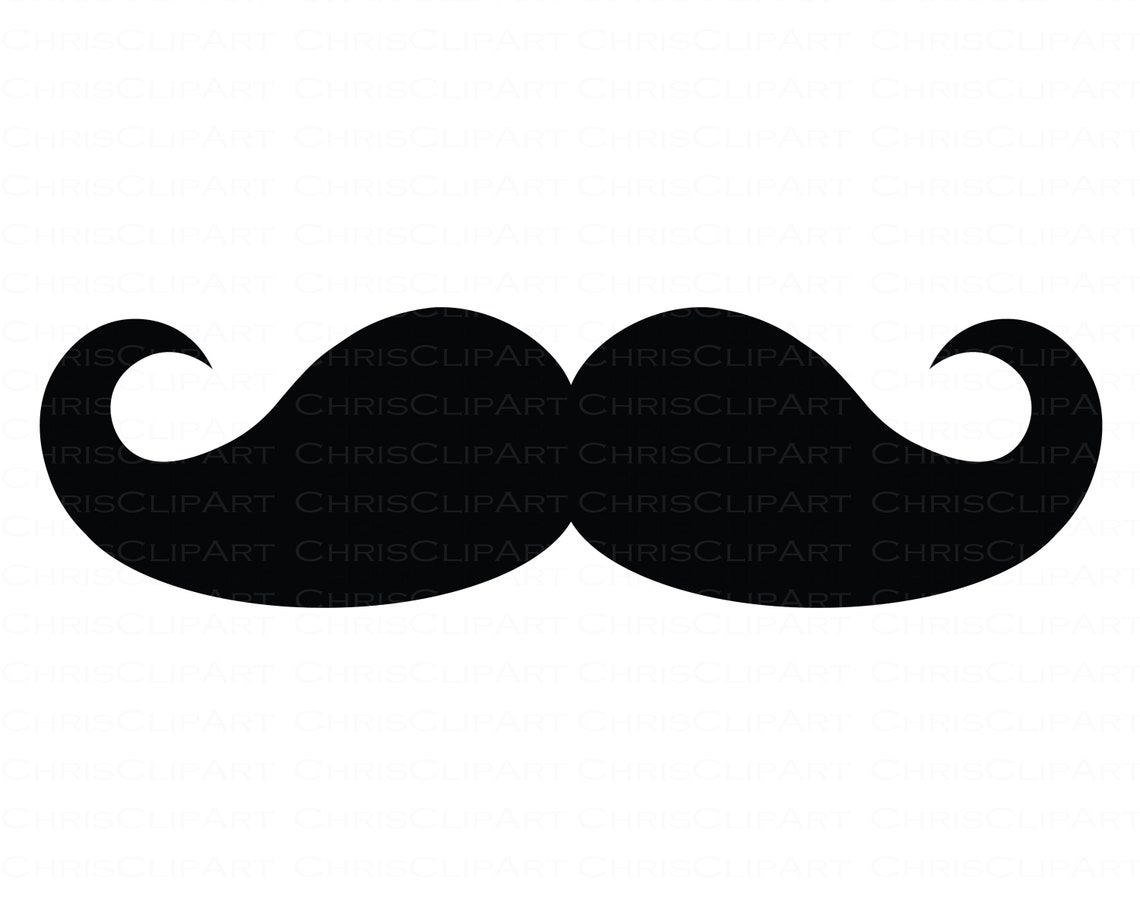 Vector de bigote gráfico de bigote clipart de bigote - Etsy México