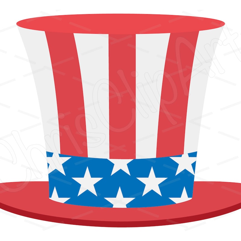 Uncle Sam Top Hat - Etsy