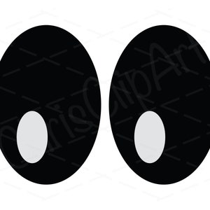 Button Eyes Clipart – Cartoon Vector Graphics (SVG, PNG, JPG) - Etsy