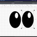 Button Eyes Svg, Clipart Eyes Svg, Eyes Png, Cartoon Eyes Vector ...