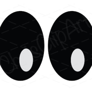 Button Eyes Clipart Graphics - SVG PNG JPG Format - Bundle of 4 ...