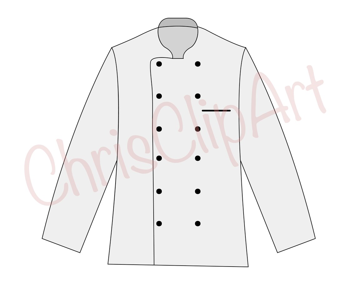 CHEF JACKET SVG Chef Jacket Png Chef Jacket Clipart Chef - Etsy