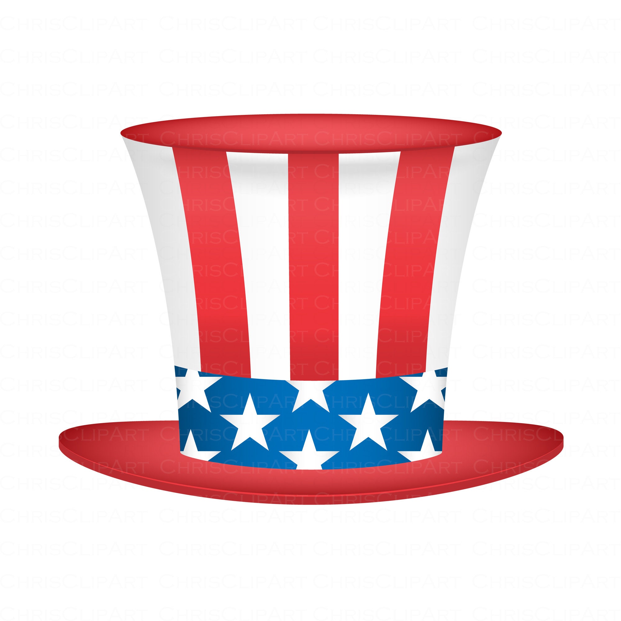 Uncle Sam Svg Uncle Sam hat svg Clipart Hat USA top hat svg | Etsy