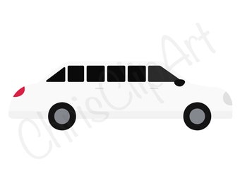 White Limo Svg - Etsy