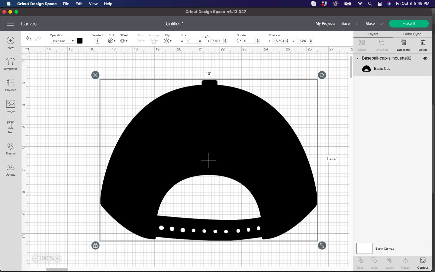 Backwards Baseball Cap Silhouette Clipart - SVG PNG JPG (digital ...