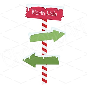 North Pole Sign SVG PNG JPG - North Pole Sublimation - North Pole ...