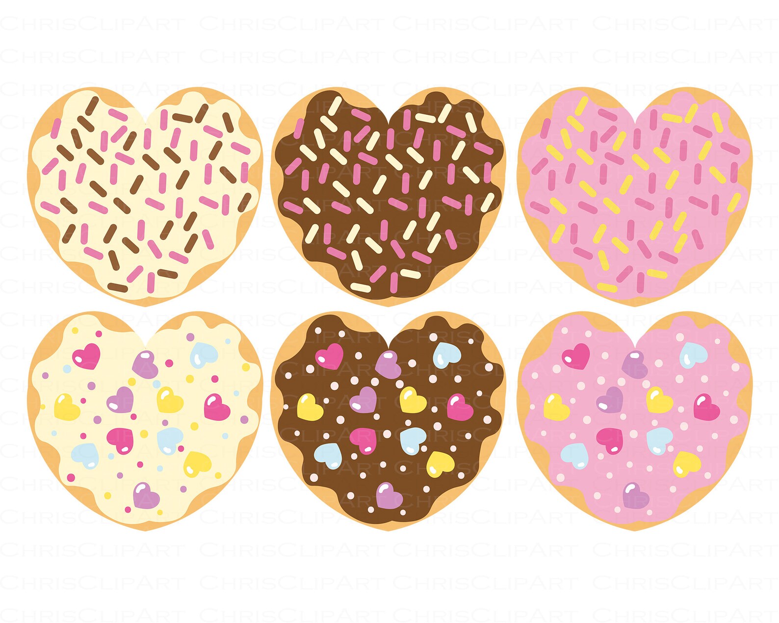 Donuts Clipart Donut Svg Valentine Svg Hearts Svg - Etsy Canada