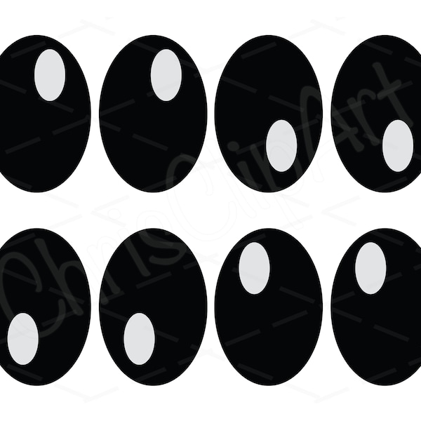 Pacman Ghost Eyes Svg - Etsy