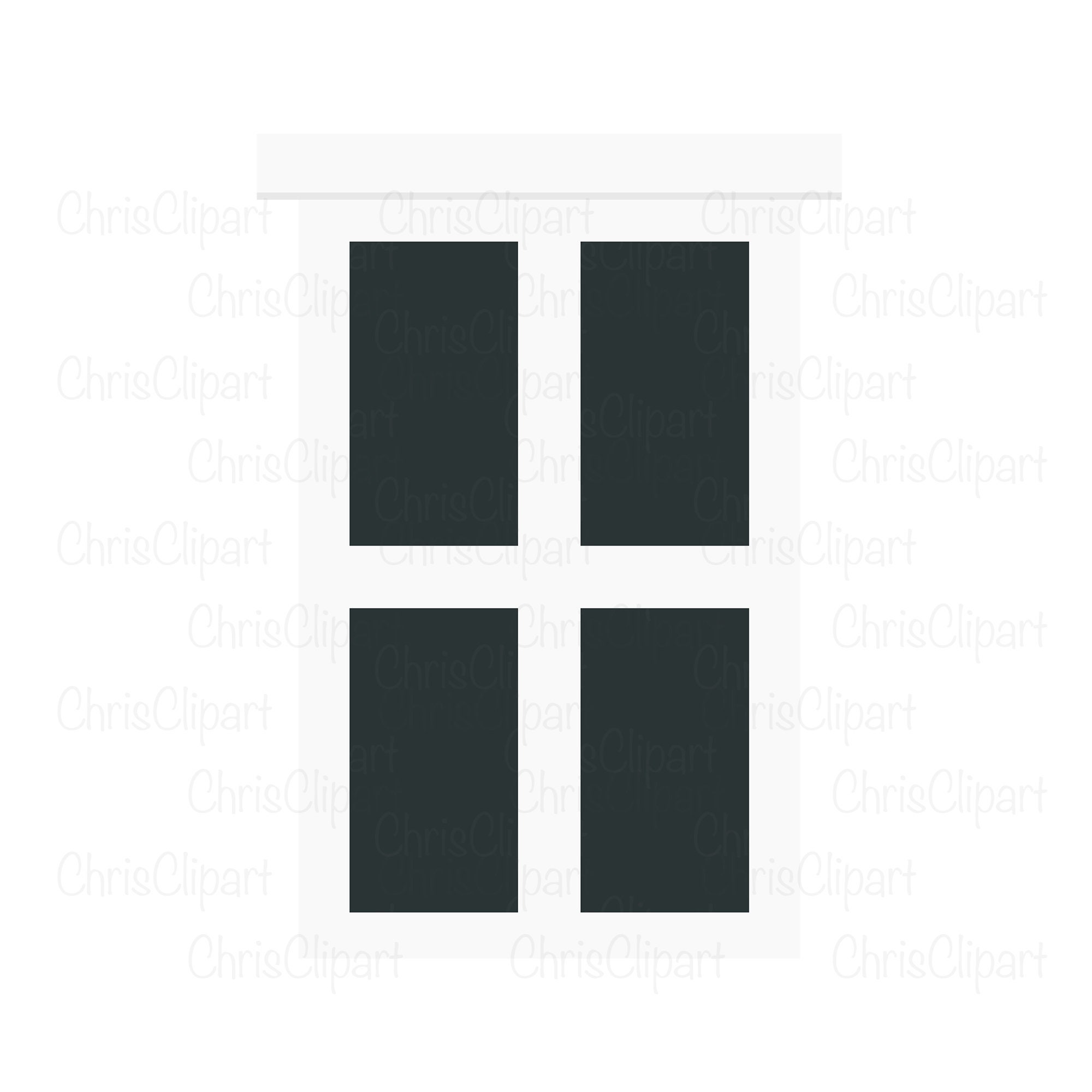 Square Window Clipart
