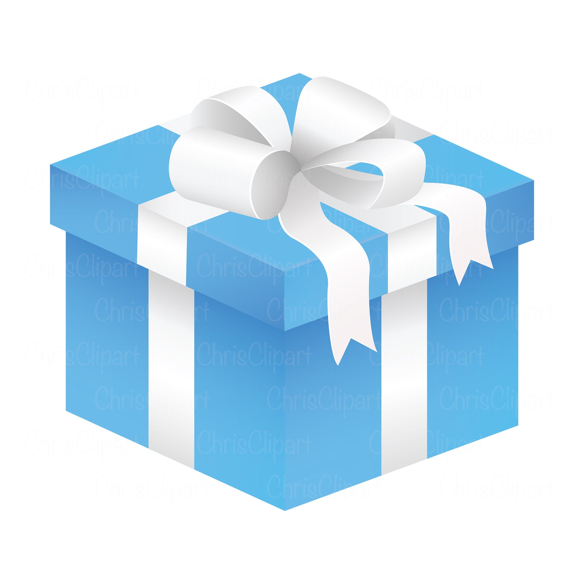 Blue Gift Box Clip Art