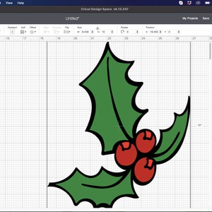 Holly Svg, Holly Png, Holly Clipart, Holly Cricut, Holly Graphic, Holly ...