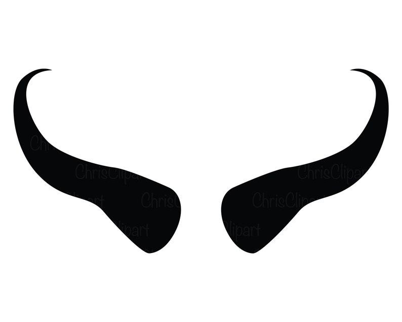 HORN SVG Horns Svg Clipart Horns Demon Horns Svg Devil - Etsy