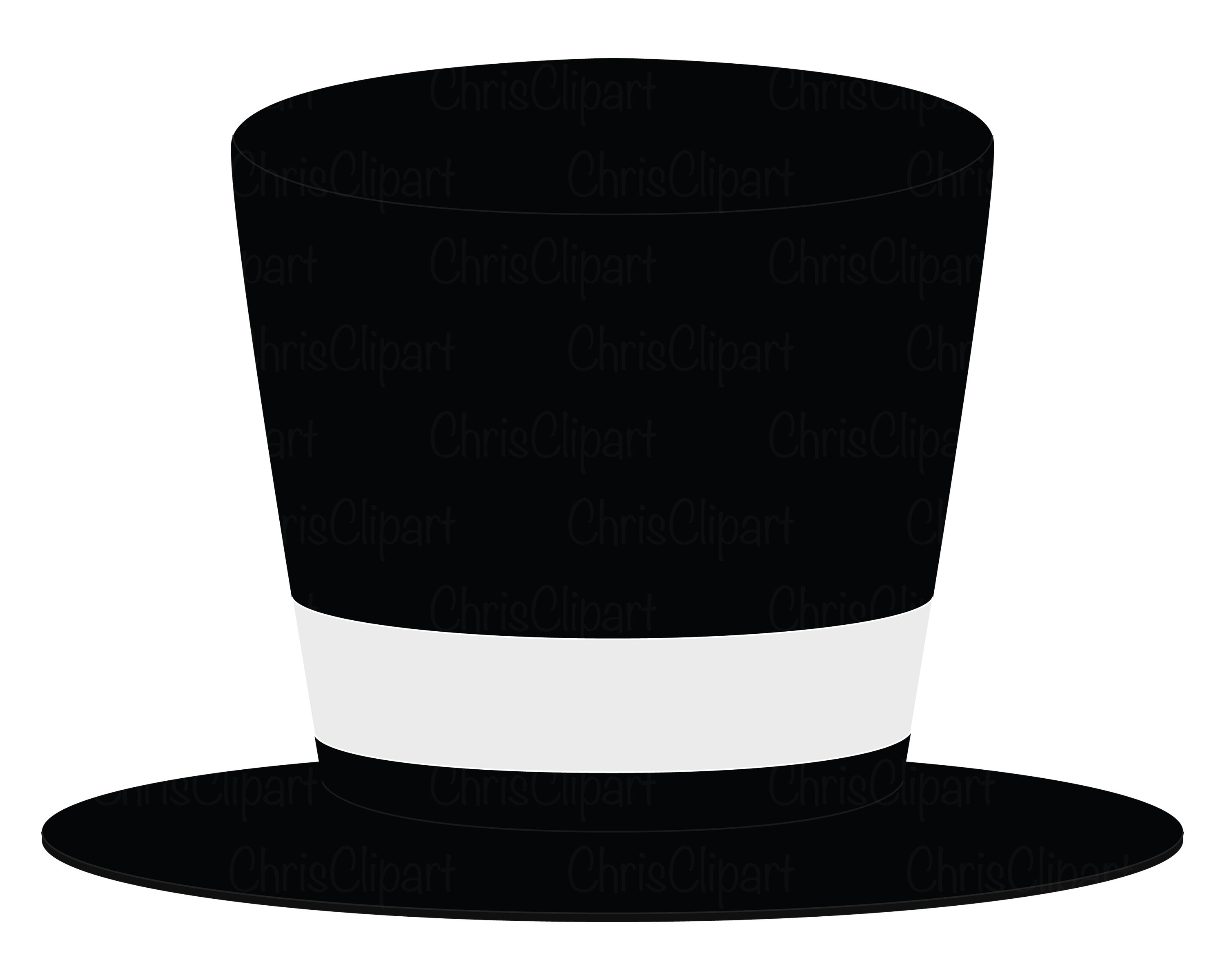 TOP HAT CLIPART Top Hat Svg Top Hat Png Top Hat Vector - Etsy