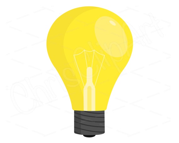Yellow Light Bulb Clipart