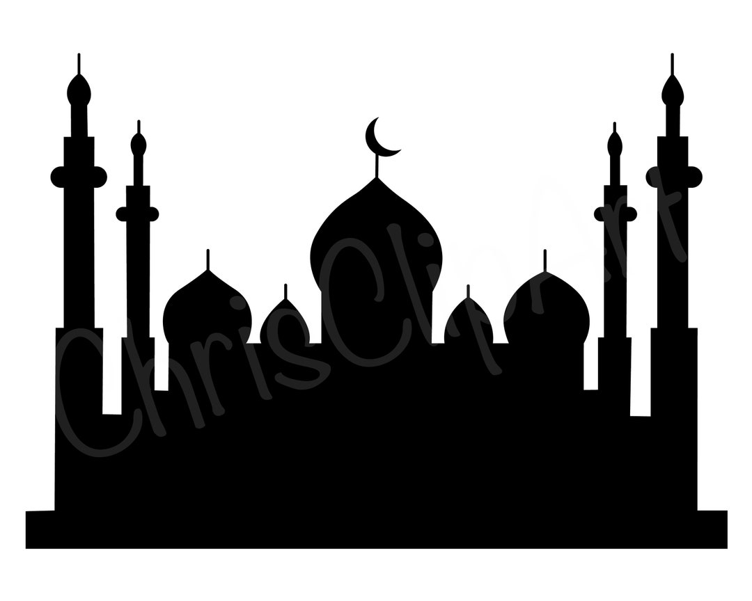 Silhouette Mosque SVG, Mosque PNG, Mosque JPG, Mosque Clipart - Cricut ...