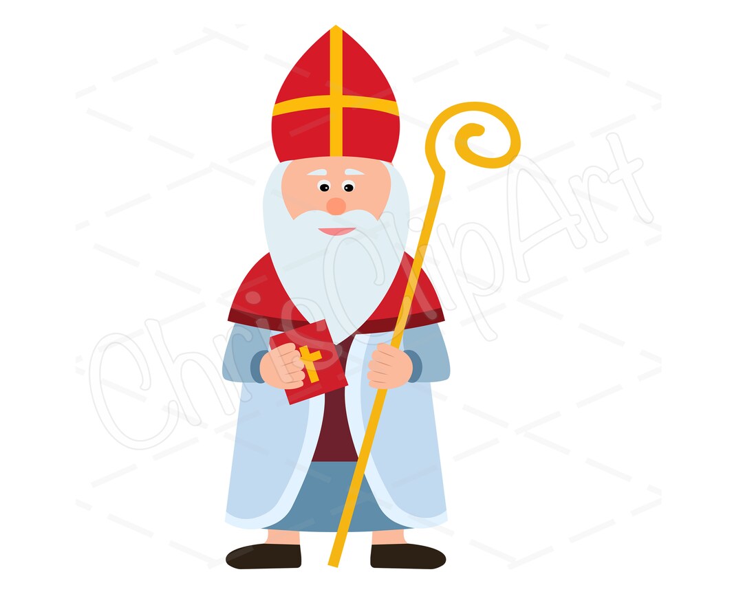 Saint Nicholas SVG PNG JPG St Nick Clipart Santa Graphic - Etsy