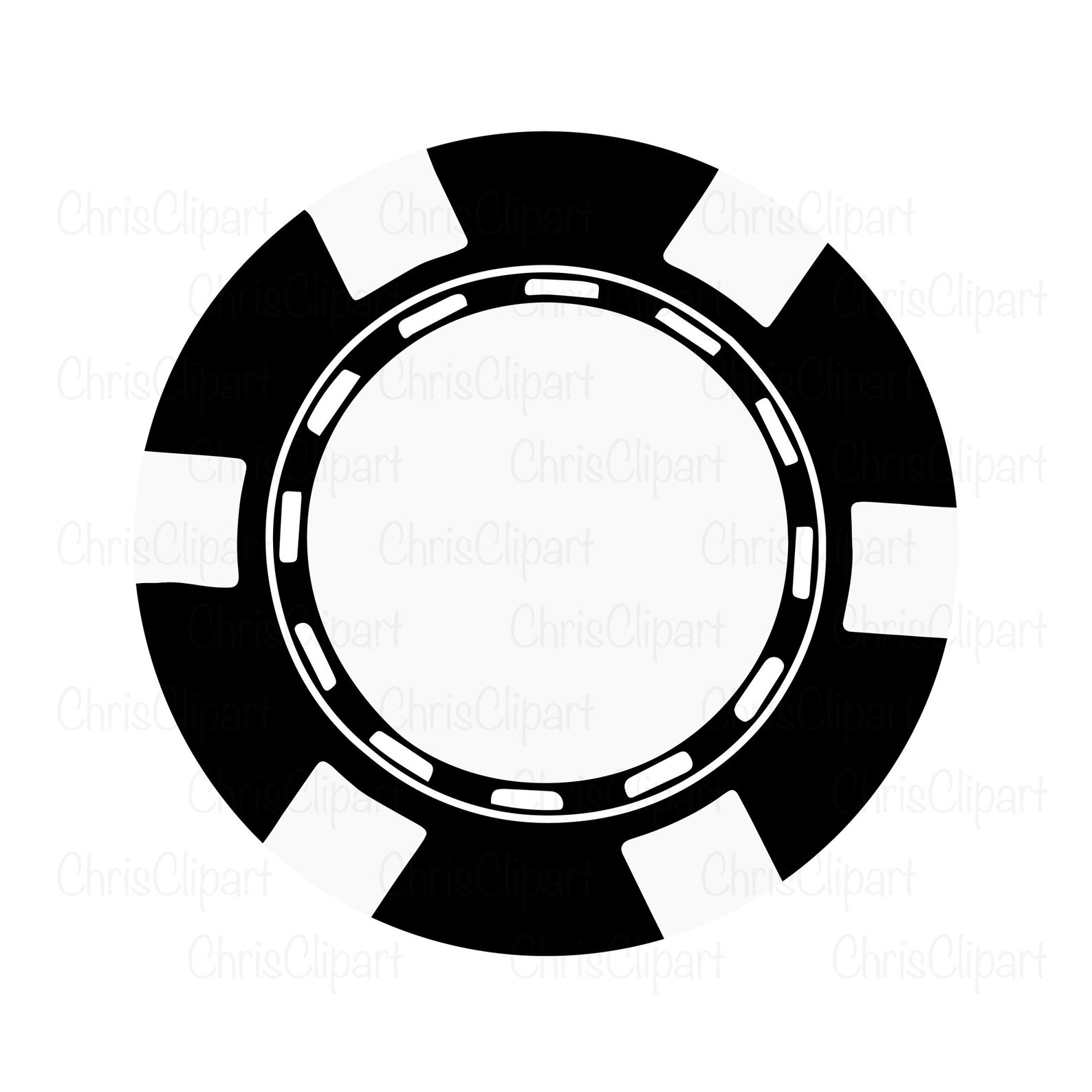 POKER CHIP SVG Poker Chips Svg Poker Chip Clipart Poker | Etsy