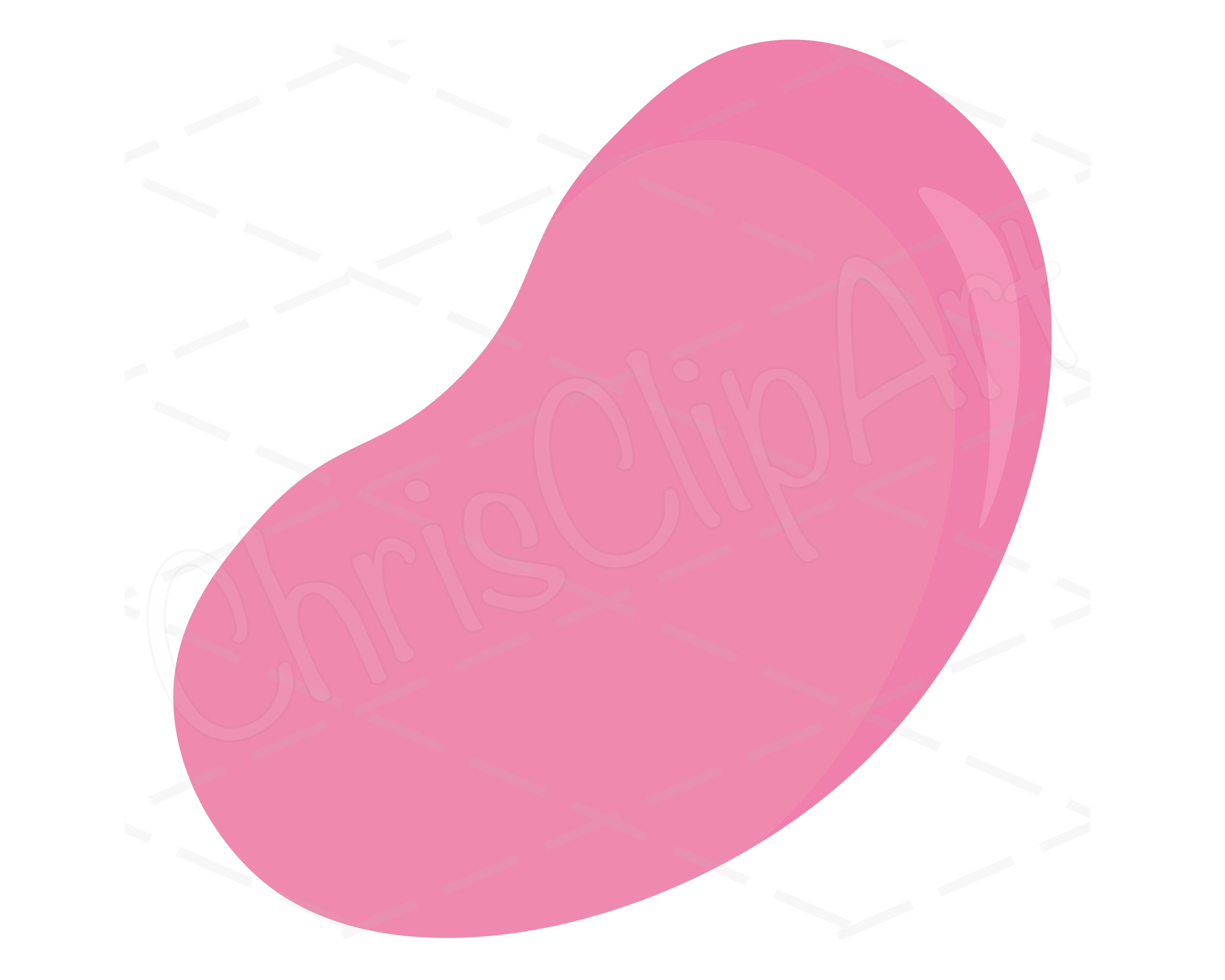 Pink Jelly Bean Clipart – SVG PNG JPG Bundle (digital Download) - Etsy