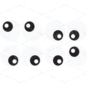 Button Eyes SVG PNG JPG - Button Eyes Bundle - Eyes Sublimation - Eyes ...