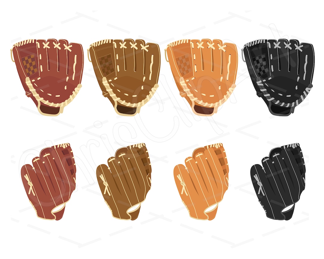 Baseball Mitt SVG Bundle | Bundle of EIGHT Baseball Mitt Clipart ...