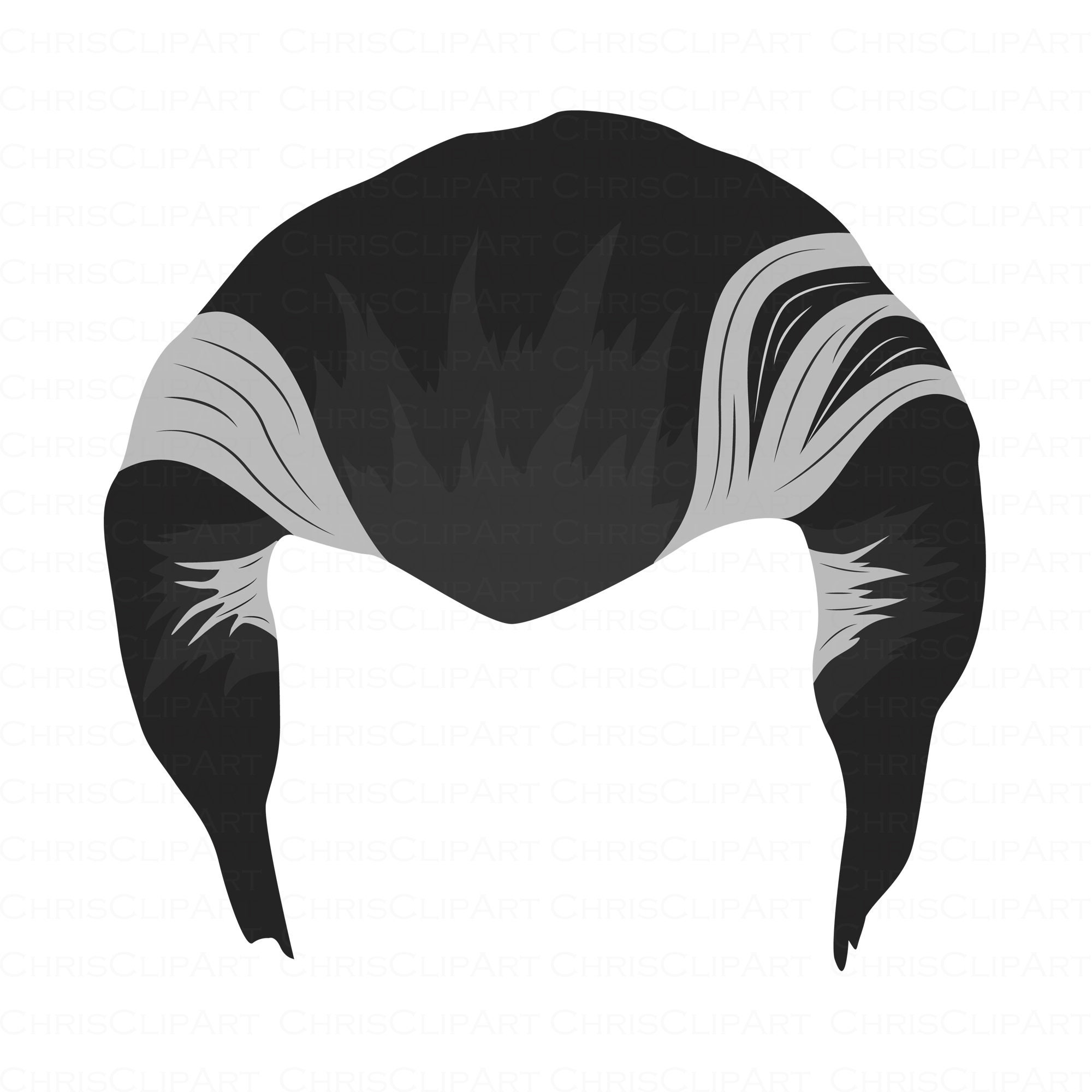 VAMPIRE HAIR SVG clipart vampire hair Dracula halloween | Etsy