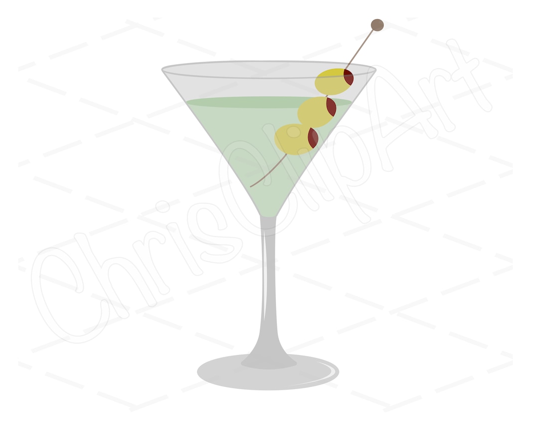 MARTINI SVG Clipart Martini Cricut Martini Drink Svg - Etsy