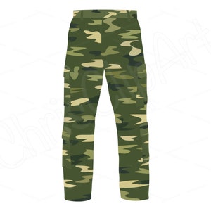 Army Uniform Clipart Bundle | Army Fatigues Clipart | Army SVG | Army ...