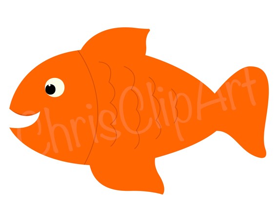 Orange Fish Clipart