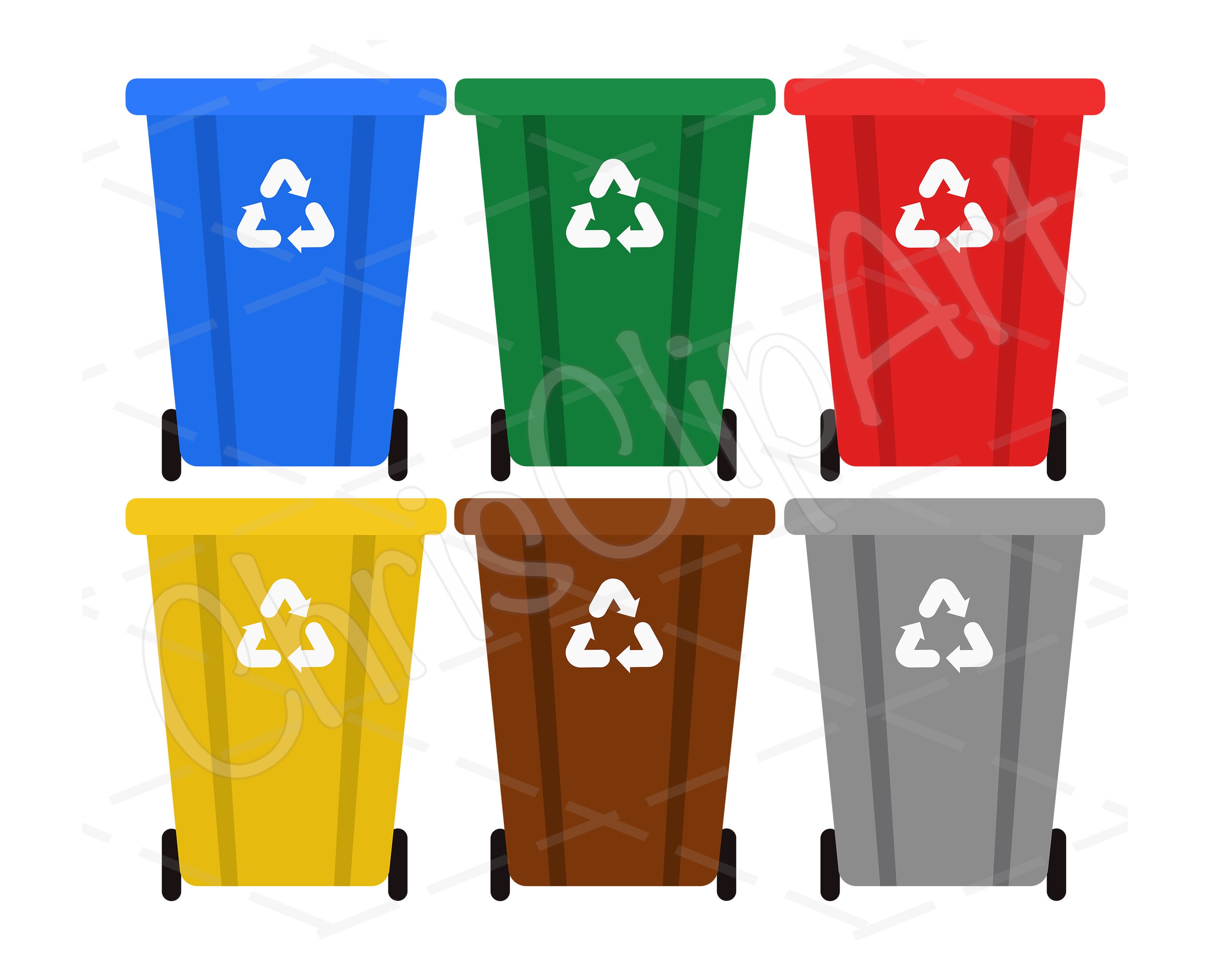 Recycling Can Clip Art