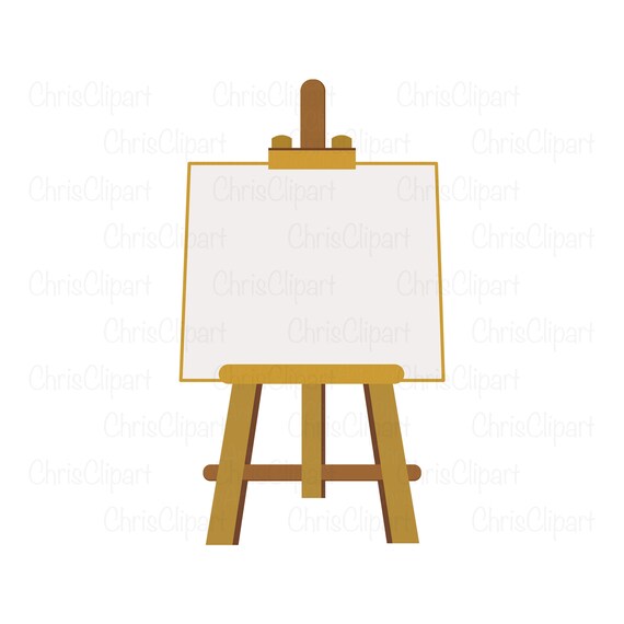 Artist Easel With Canvas
