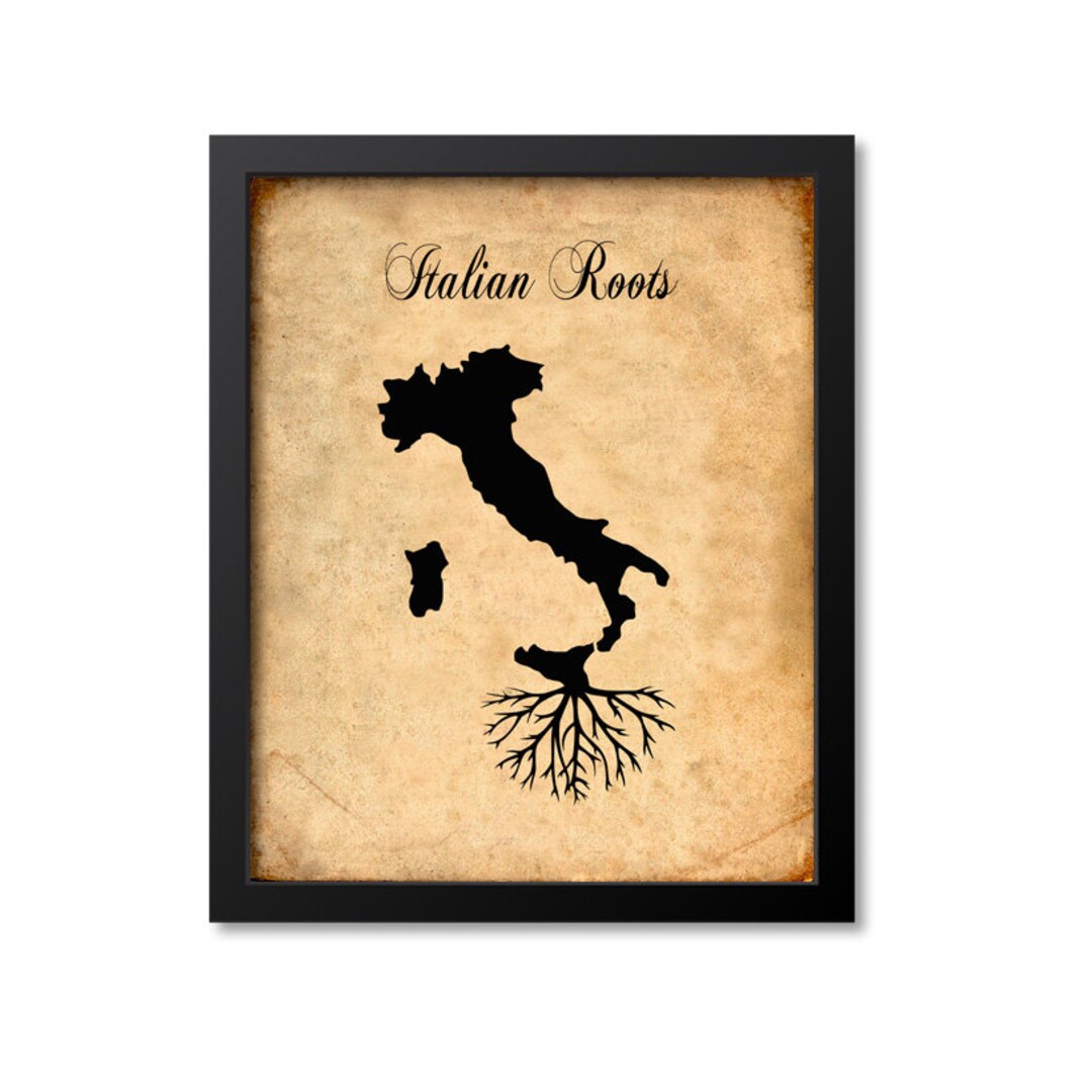 Italian Roots Print Italy Art Italy Gift Italy Roots Print - Etsy