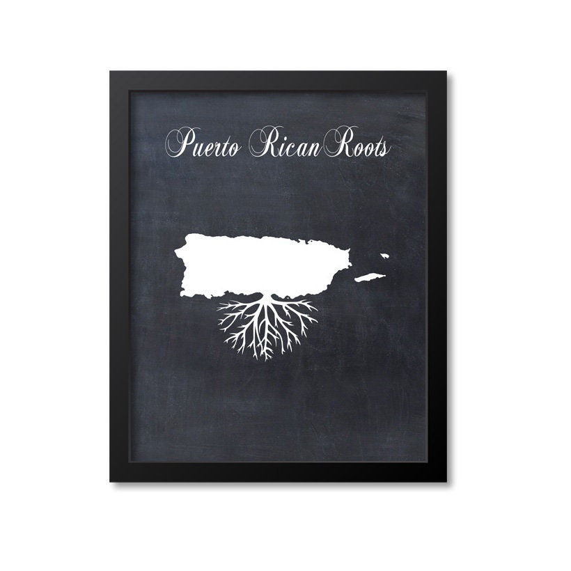 Puerto Ricanroots Print, Puerto Rico Art, Puerto Rico Gift, Puerto Rico ...
