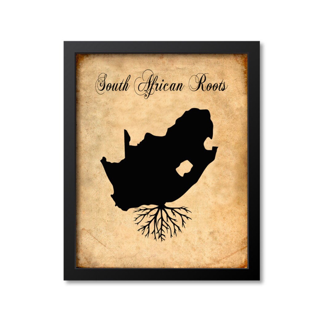 South African Roots Print South Africa Art South Africa - Etsy