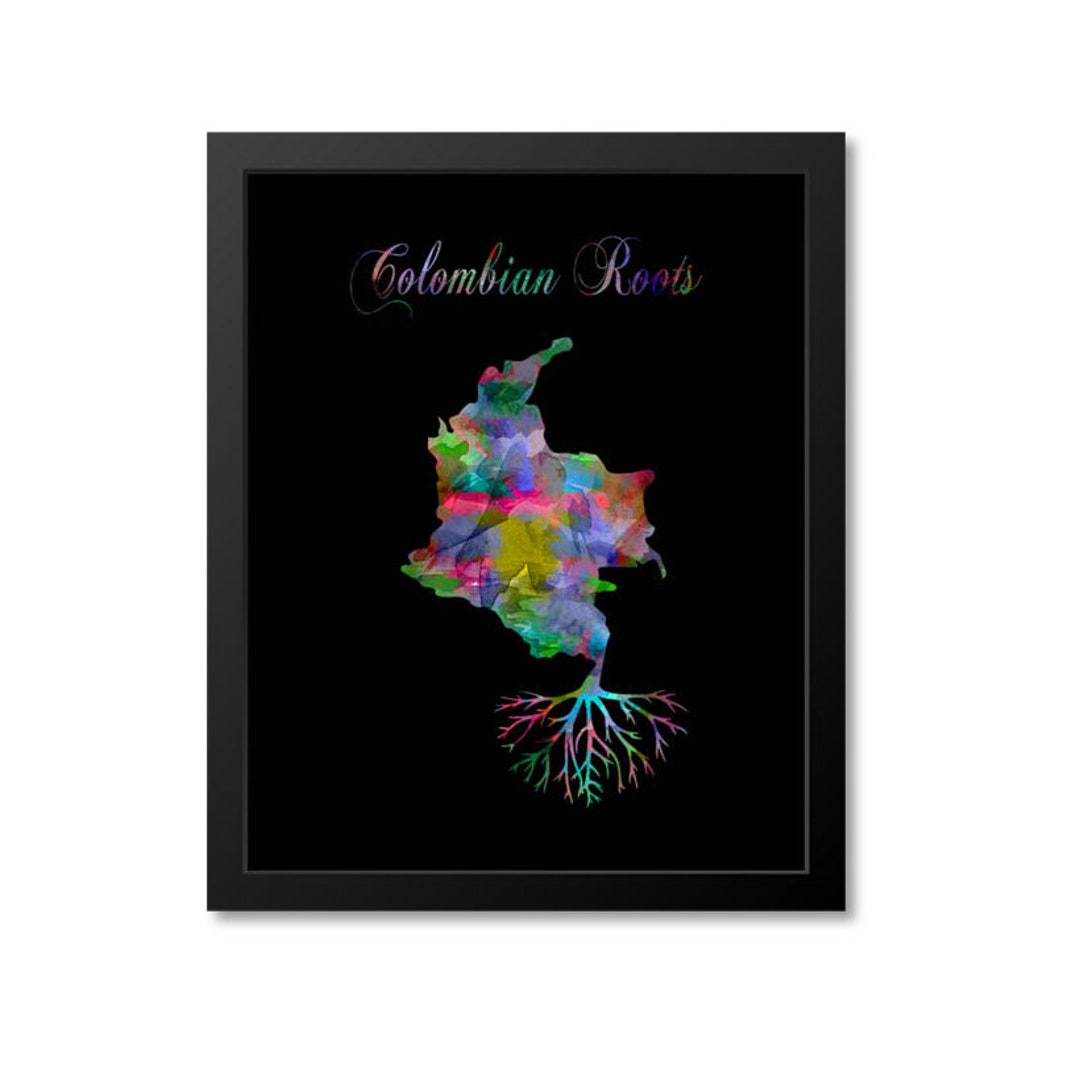 Colombian Roots Print Colombia Art Colombia Gift Colombia - Etsy
