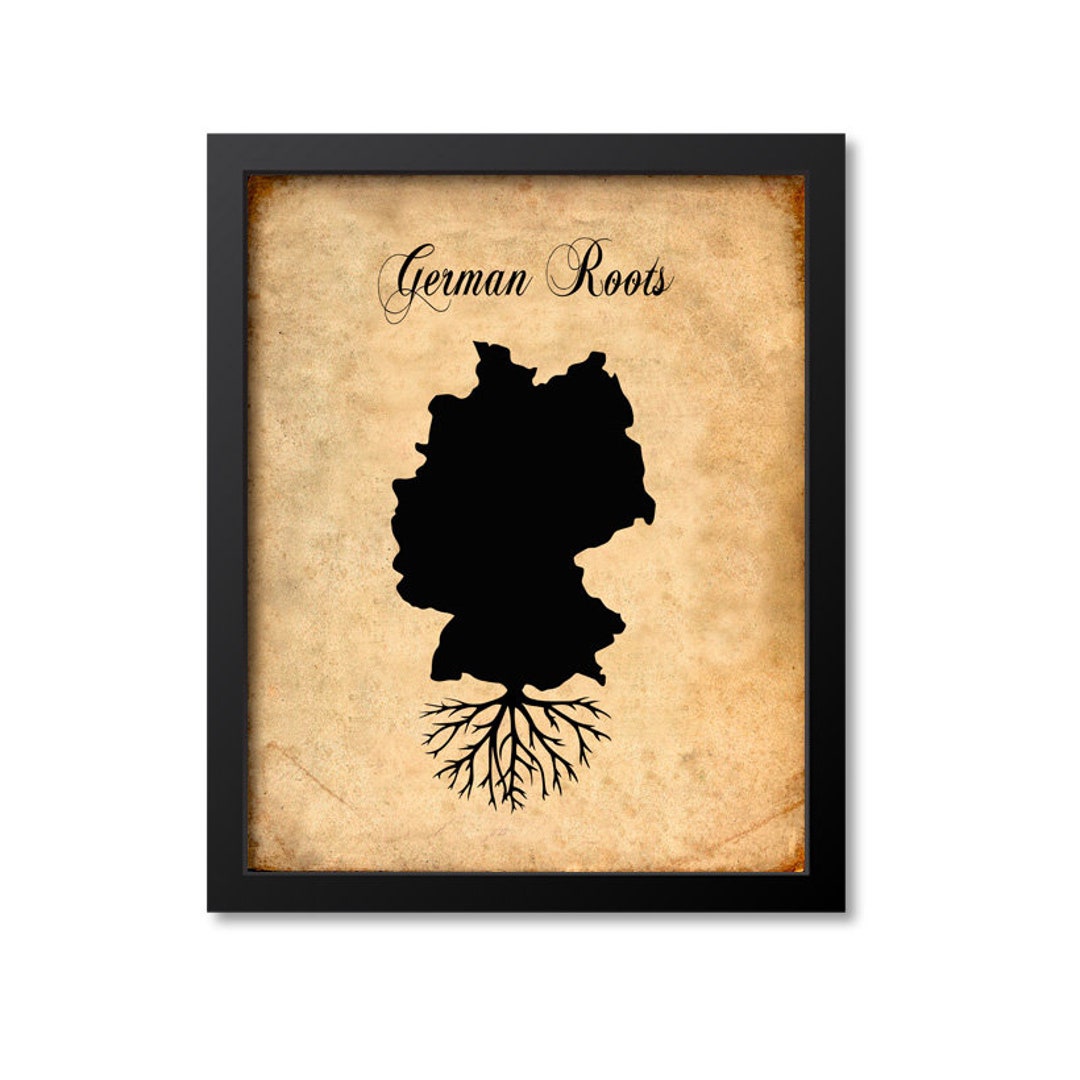 German Roots Print, Germany Art, Germany Gift, Germany Roots Print ...