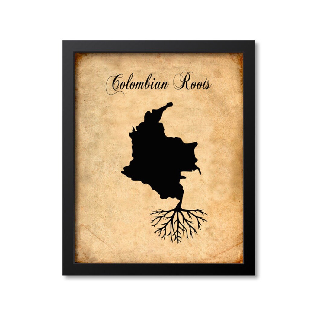 Colombian Roots Print, Colombia Art, Colombia Gift, Colombia Roots ...