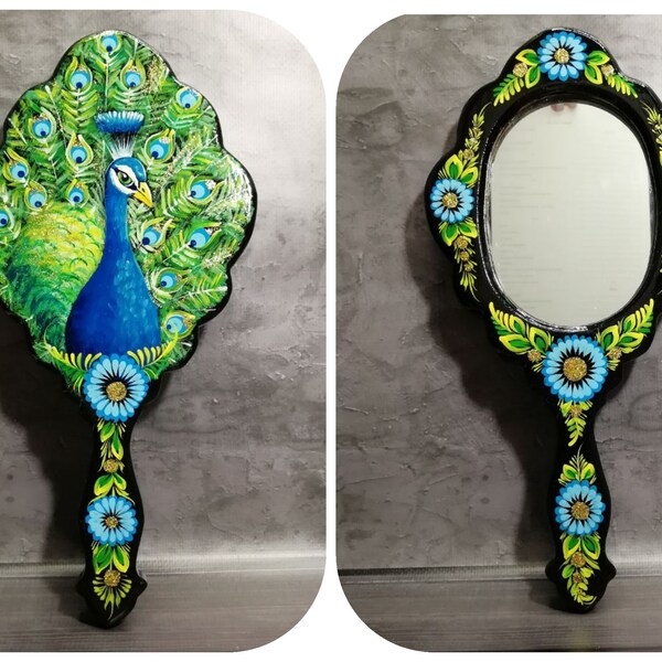 Hand Held Mirror - Etsy