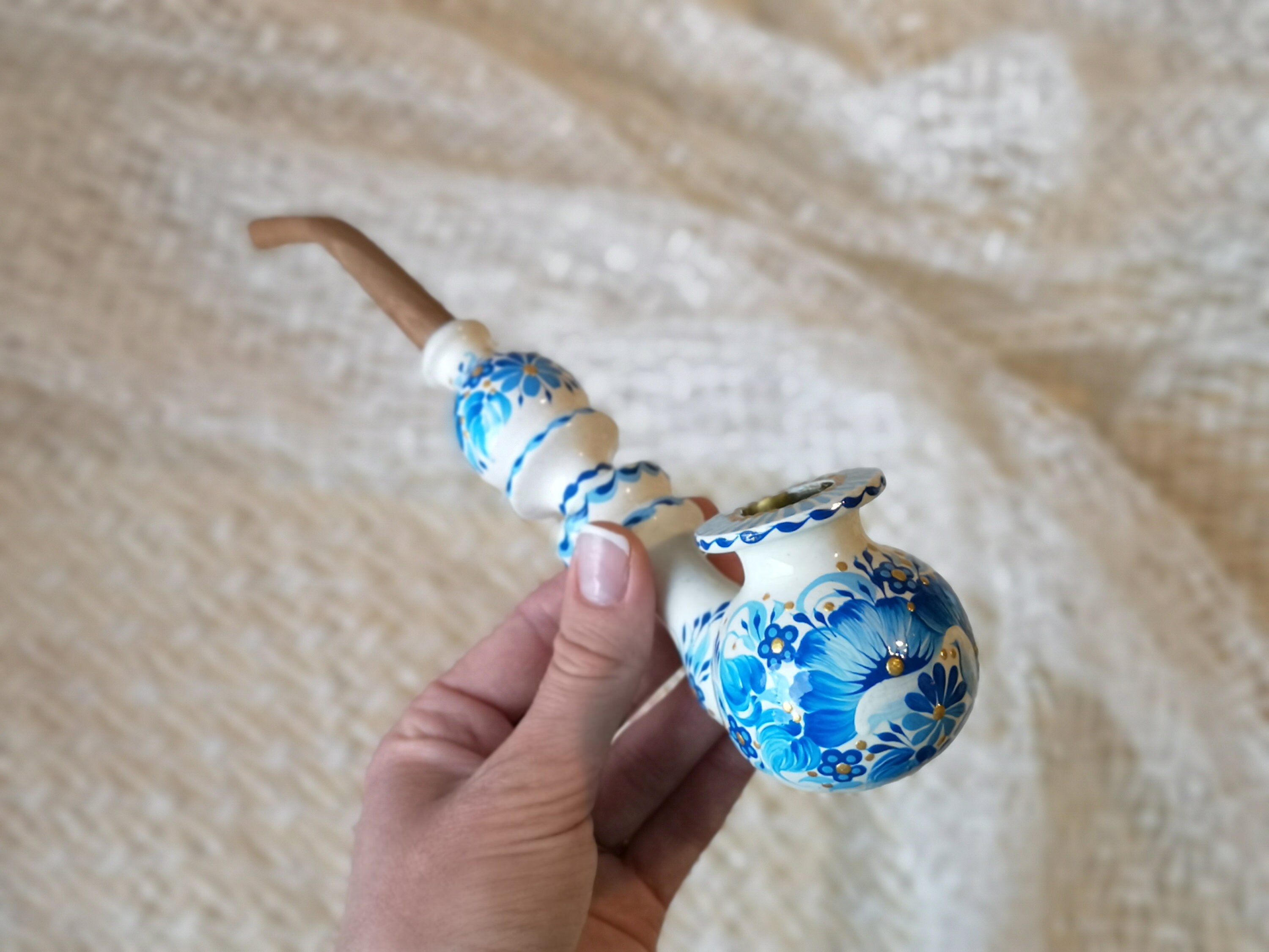 Smoking pipe Flower wooden tobacco pipe for women Hippie gifts | Etsy